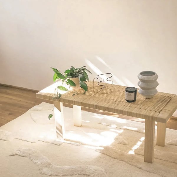 Japandi Innovative Woven Rattan Entryway Bench in Natural – Furnifure.com