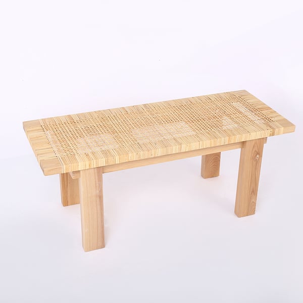 Japandi Innovative Woven Rattan Entryway Bench in Natural – Furnifure.com